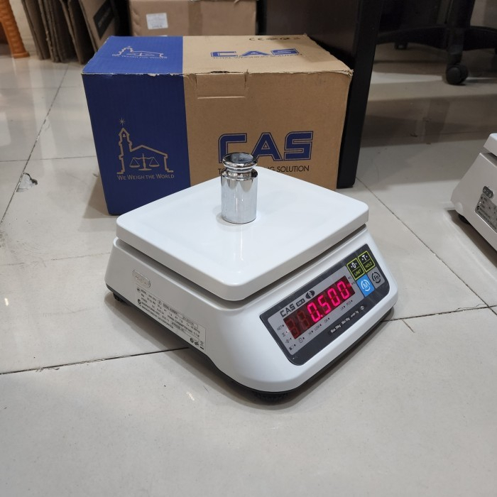Jual timbangan digital 15kg CAS SW-II LED / timbangan dapur SW-II LED 15kg | Shopee Indonesia
