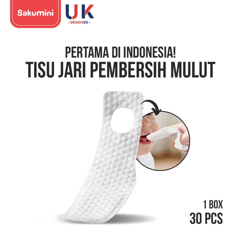Jual Sakumini Oral Cleaner Finger Wipes Pembersih Lidah Gigi Mulut Bayi ...