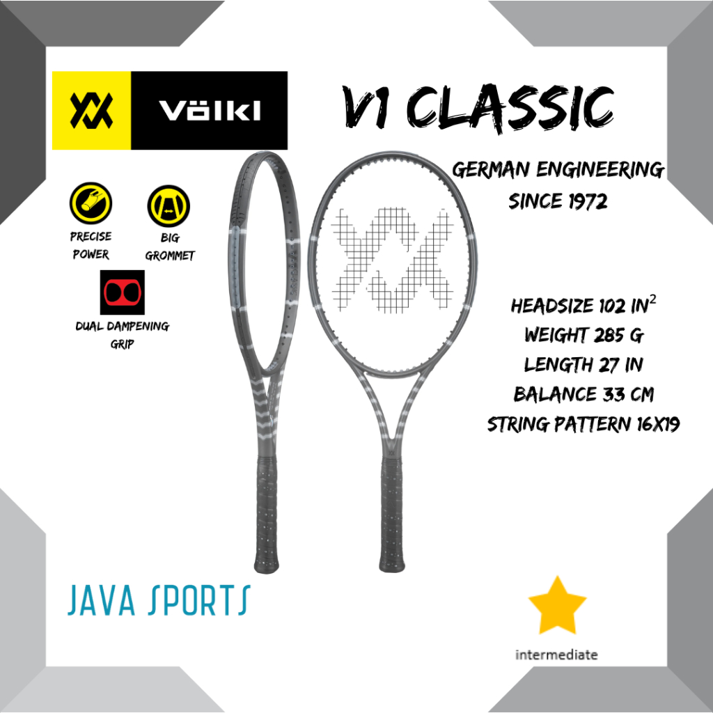 Jual Raket Tenis Volkl V-CELL V1 Classic Original | Medium | 102 in² |285g | Shopee Indonesia