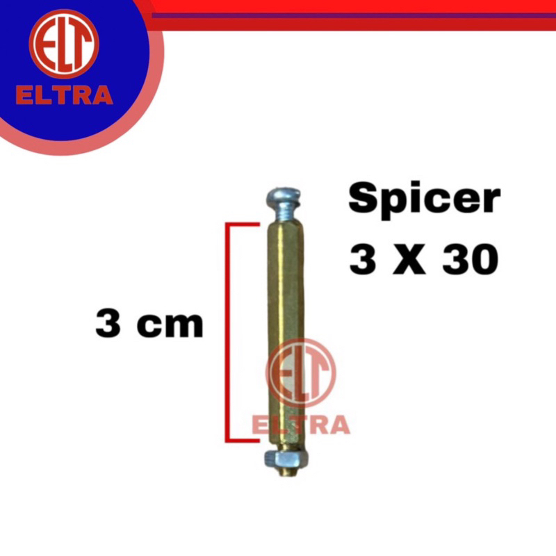Jual SPICER KAKI PCB SPACER BESI KUNINGAN M3 spacer semua ukuran mur baut lengkap murah ecer ...