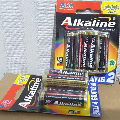 Jual Batrai ABC Alkaline Original 100 % Beli 4 Gratis 2 AA dan AAA ...