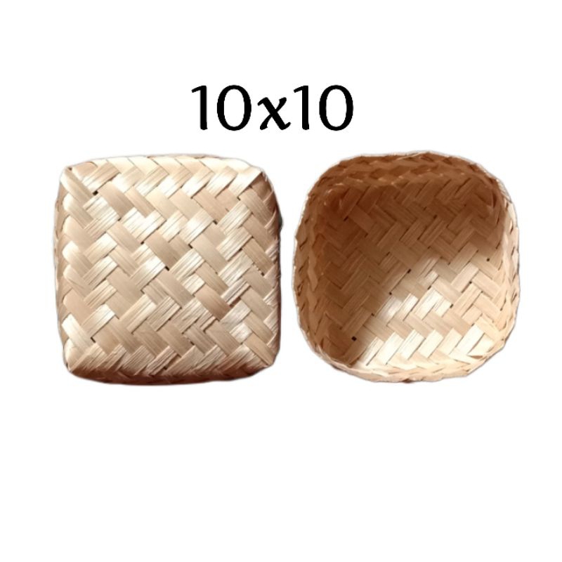 Jual Besek Bambu 10x10 Besek Hampers Besek Anyaman Bambu Besek Snack ...
