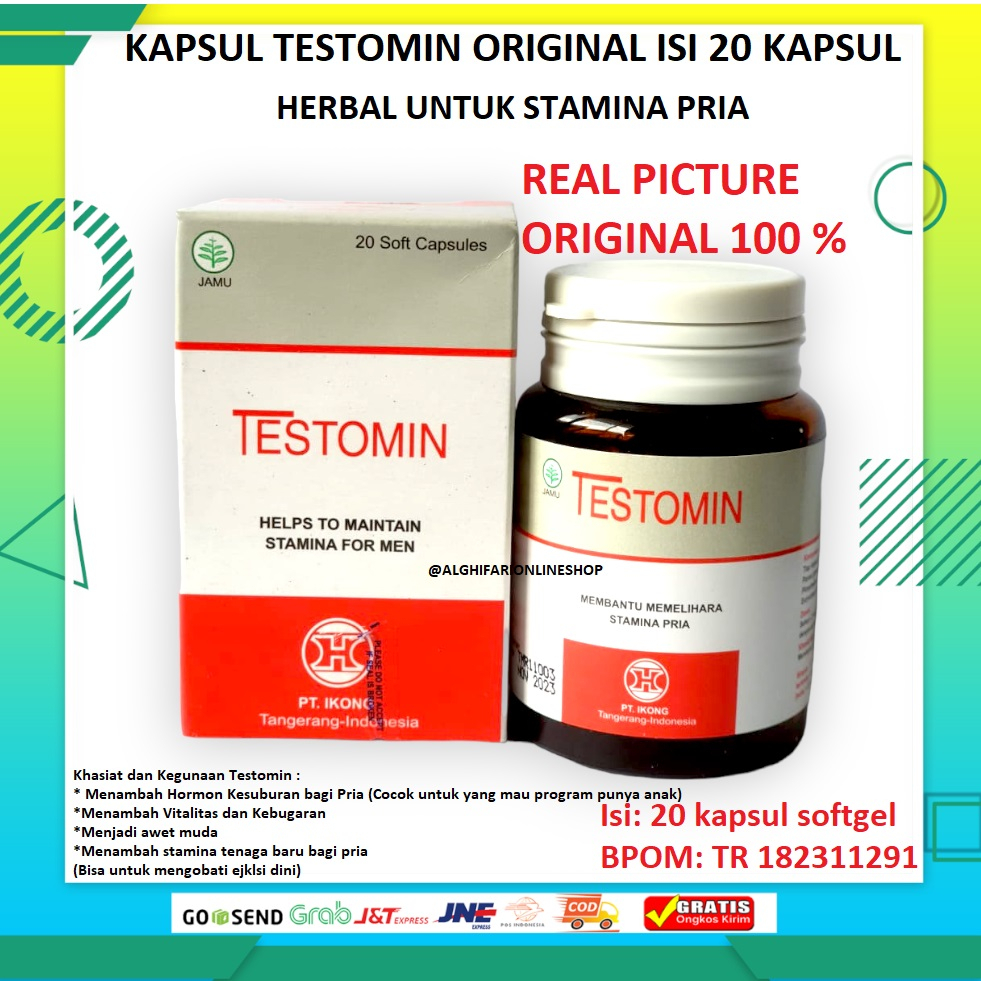 Jual Testomin Original Vitamin Hormon Kesuburan Stamina bagi Pria ...