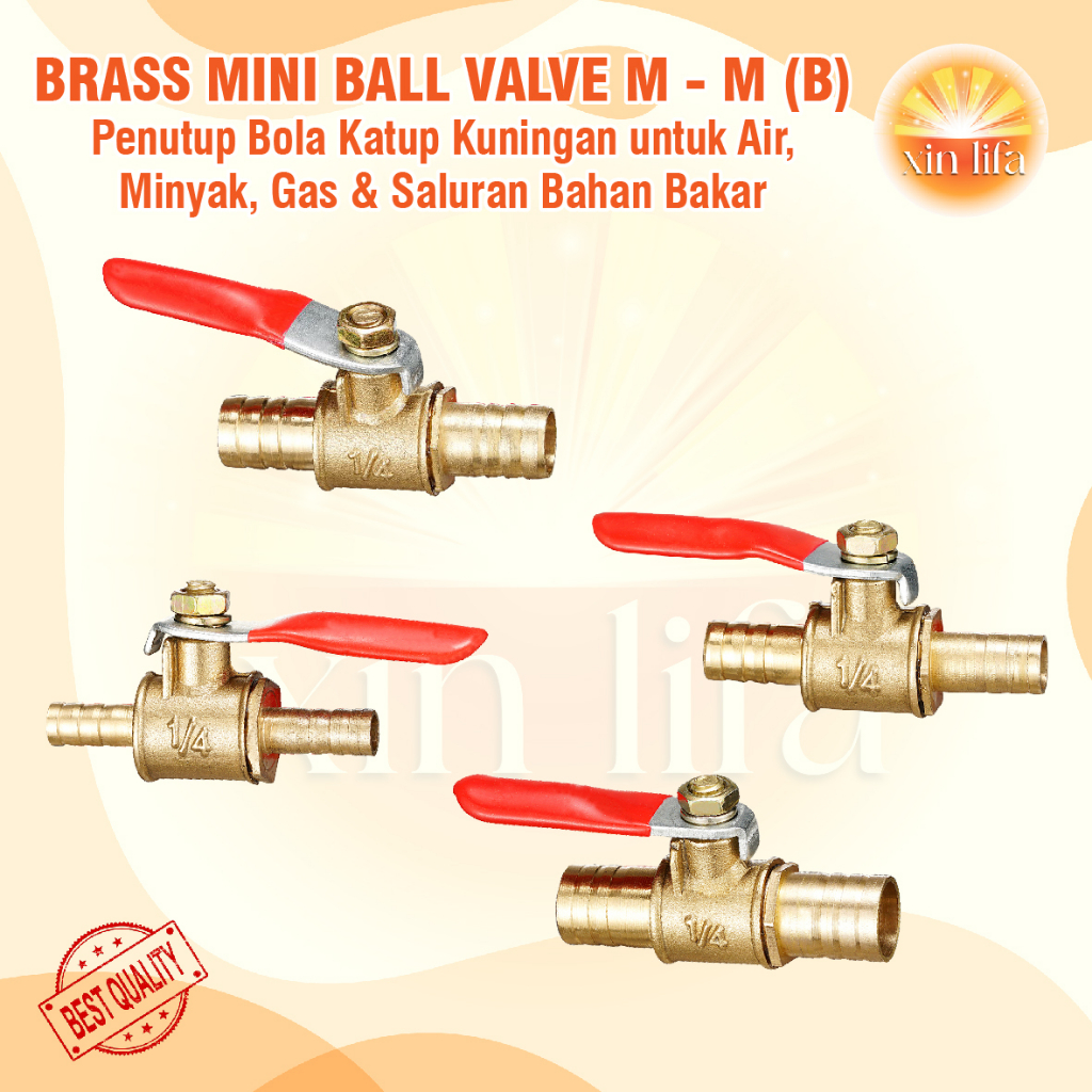 Jual kran kuningan 1/2" / ball valve kuningan 1/2" HARGA DISTRIBUTOR 1/ ...