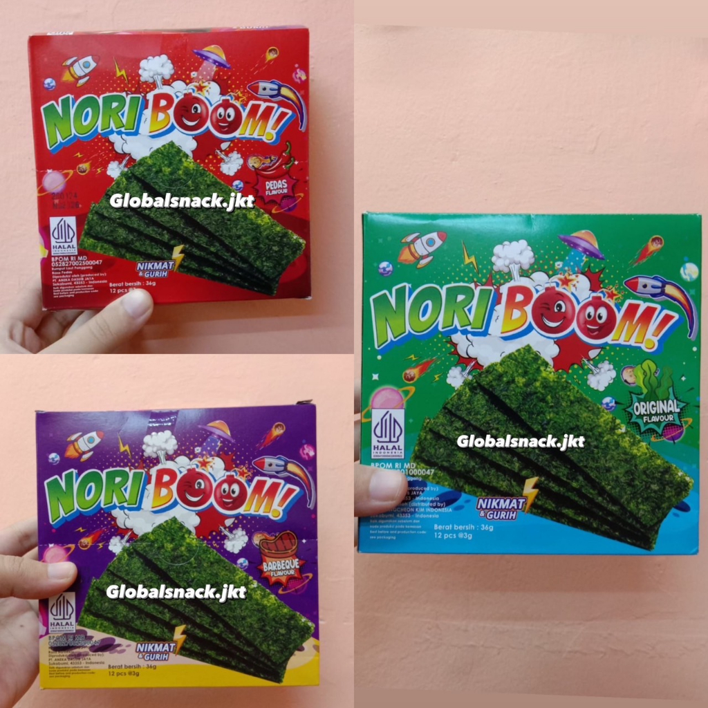 Jual [1 BOX ISI 12] NORIGO / NORI GO SACHET SEAWEED RUMPUT LAUT ...