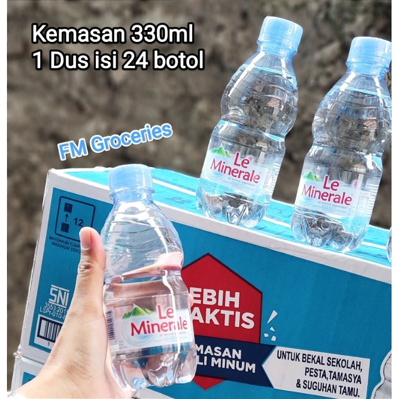 Jual air le minerale 330ml 1 dus isi 24 botol | Shopee Indonesia