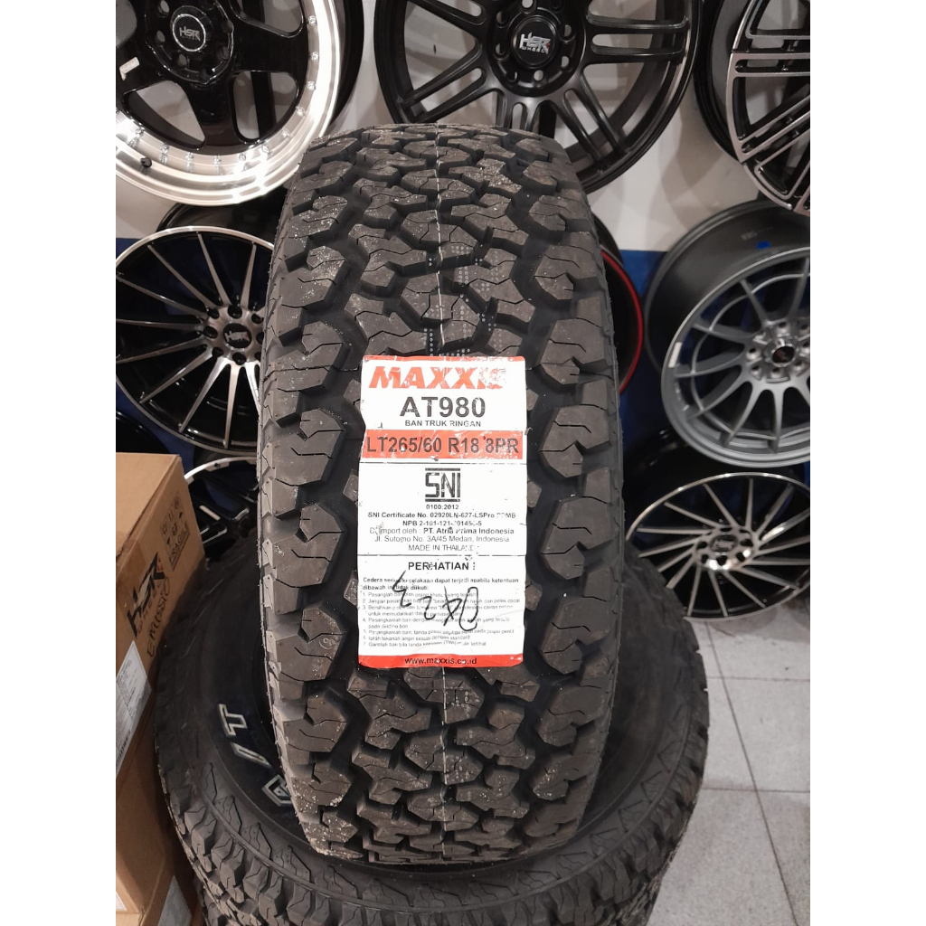 Jual BAN MOBIL IMPORT 265 60 R18 MAXXIS BRAVO AT980 PAJERO SPORT ...