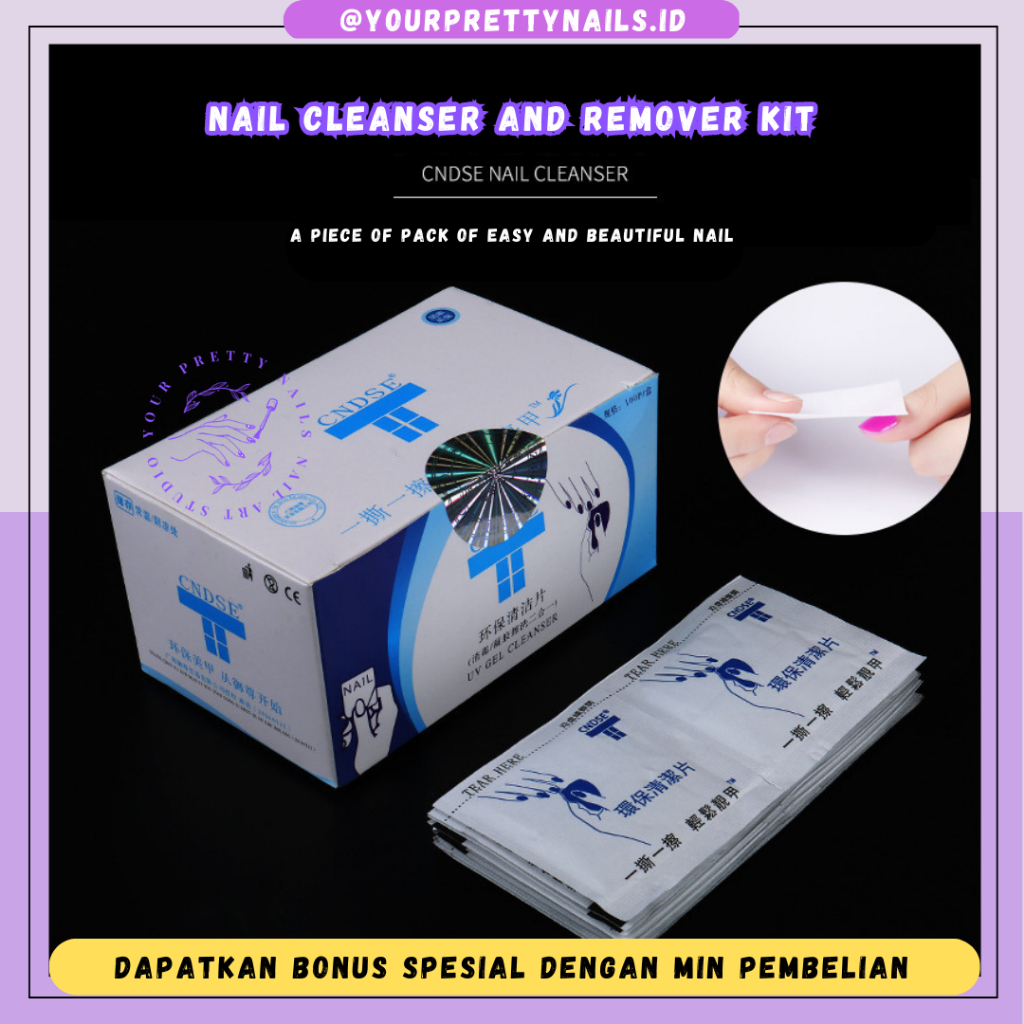 Jual nail cleanser kit instant wrap remover / Anil Cleanser Wrap ...