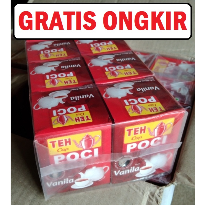Jual mm- (10PV50) teh poci vanilla 50gr BOS isi 10 pcs teh tubruk poci ...