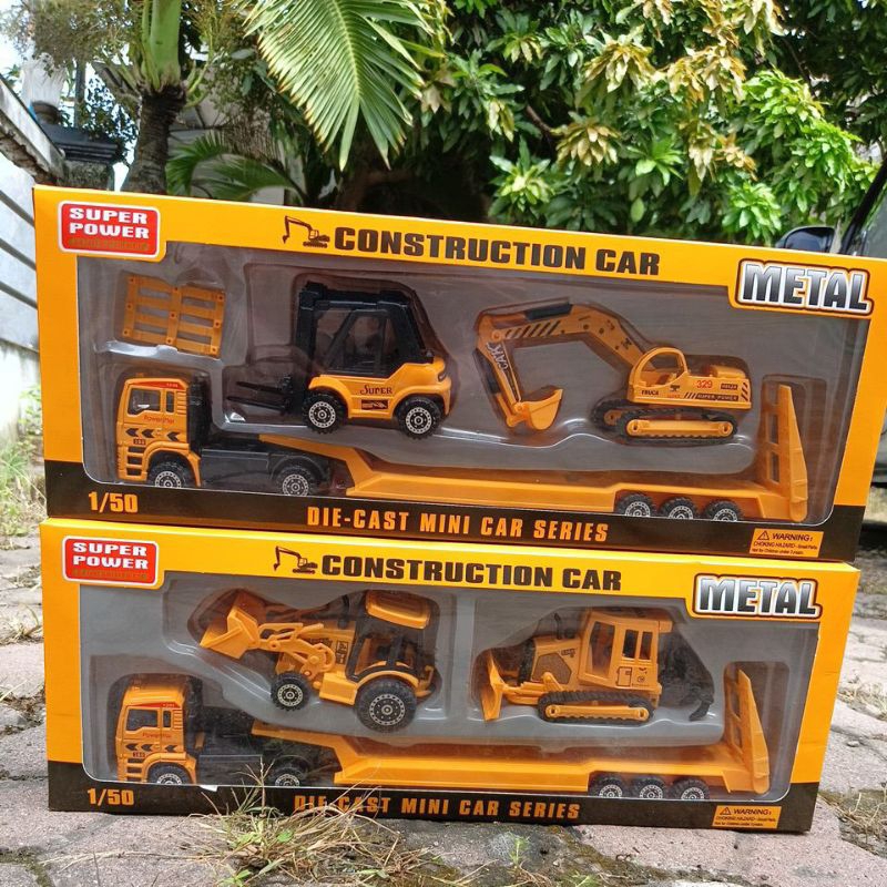 Jual DIECAST Set Construction Alloy F12 /Mainan Miniatur Truck ...