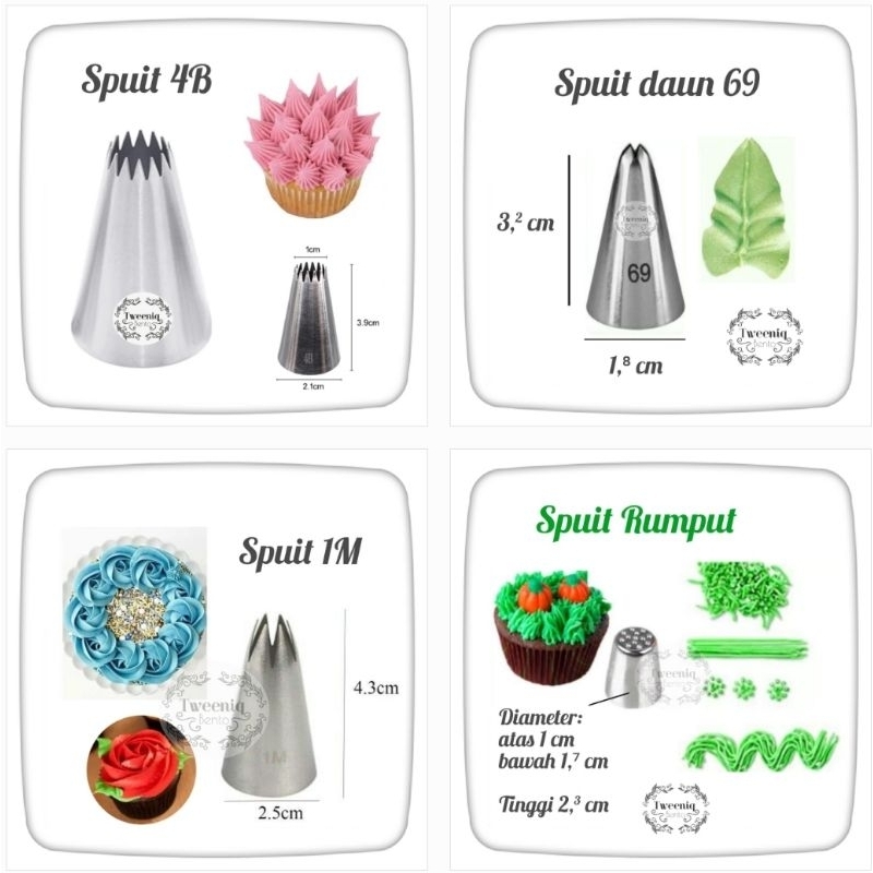 Jual Spuit rumput grass , 1M bunga 1 M daun 69 4B 1B stainless tanpa ...