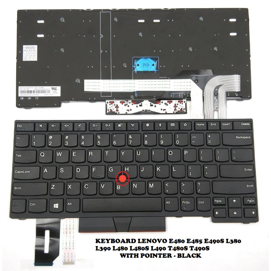 Jual Keyboard Lenovo E480 E485 E490 E495 L380 L390 L480 R480 T480s L490 ...