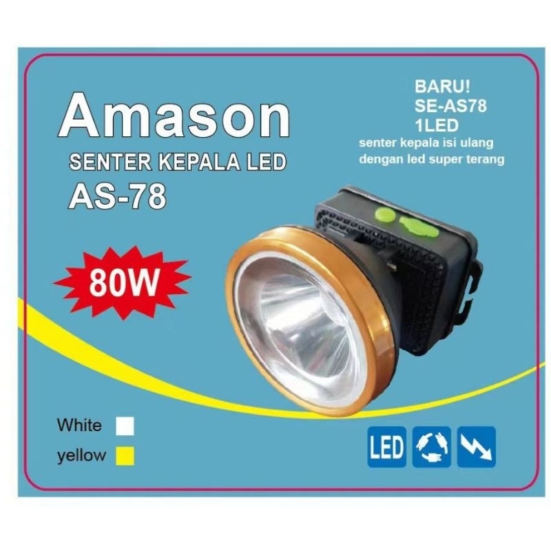 Jual Senter Lampu Kepala Heam Lamp Nyala Putih Kuning 25Watt / 35Watt ...