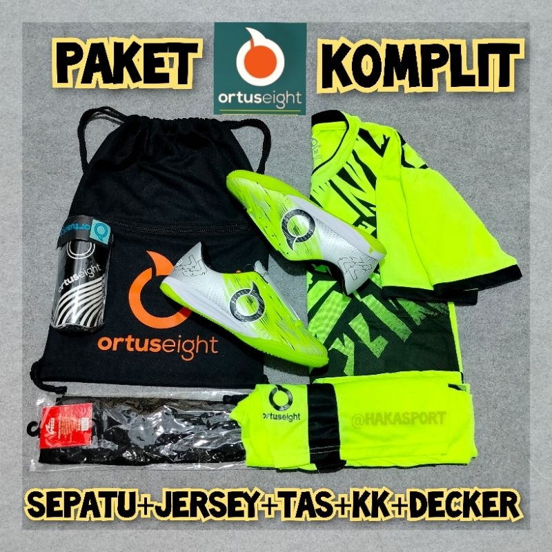 Jual Paket komplit 5 Sepatu Futsal+Jersey+tas+kaoskaki+decker (bisa cod ...