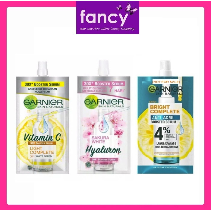 Jual Garnier Booster Serum [SACHET] Light Complete / Overnight 7.5ml ...