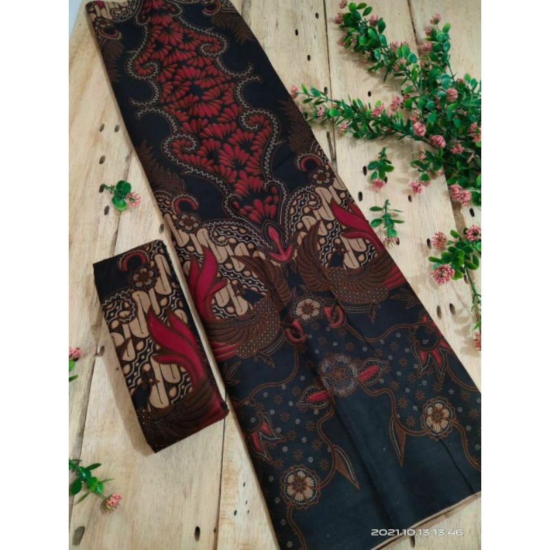 Jual Kain Batik Printing Modern Motif Cakrawala Coklat Kain Meteran ...