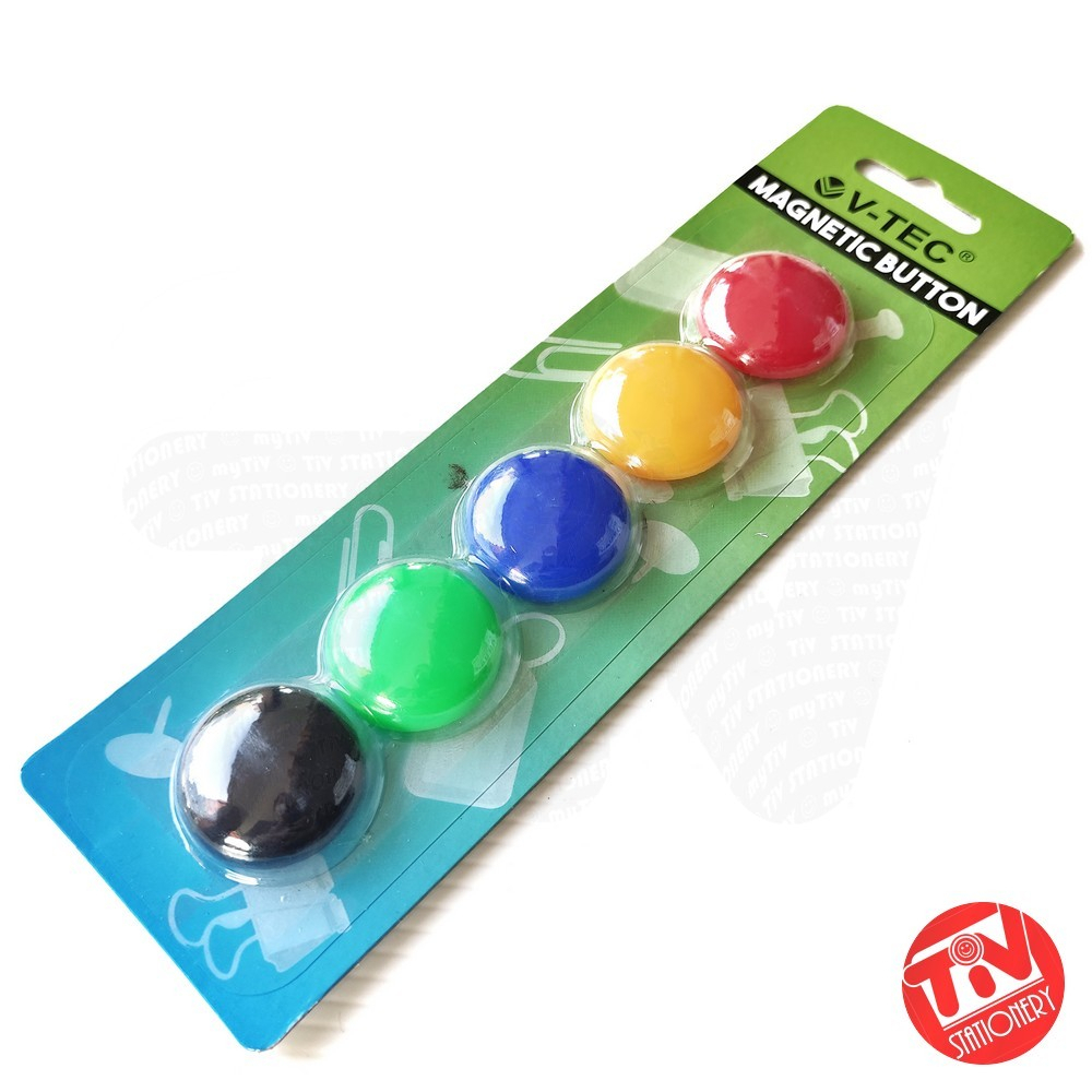 Jual Magnet Kancing Bulat V-Tec Magnetic Button Warna-warni | Shopee ...