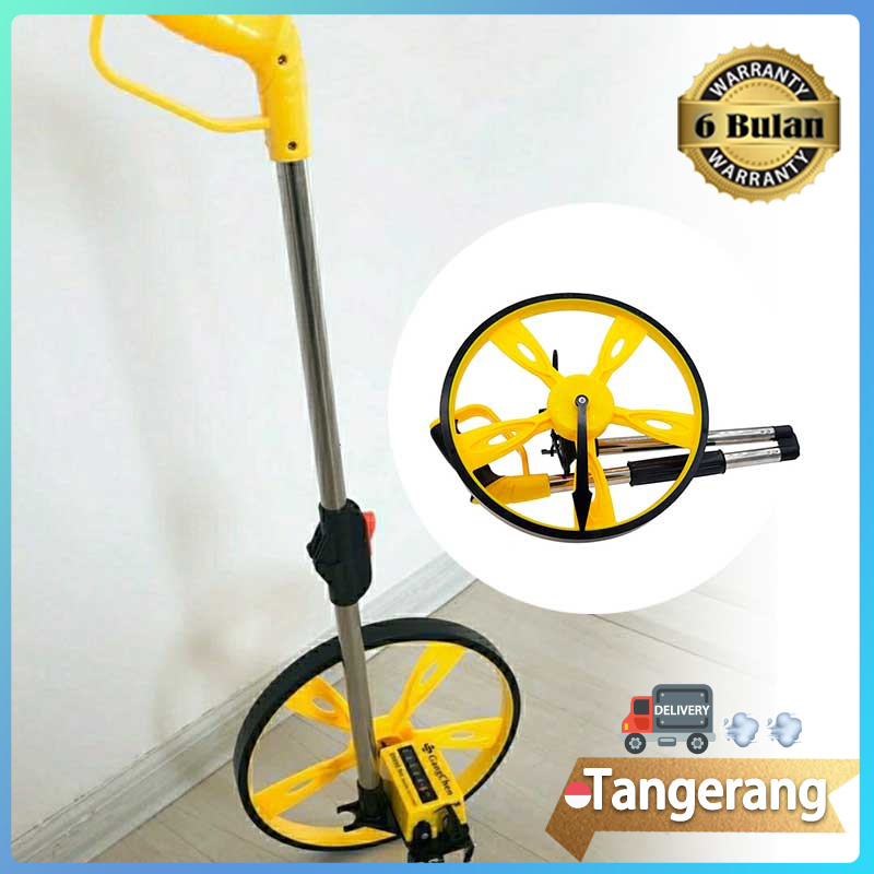 Jual 9999 Meter Roda Pengukur Meteran Meteran Dorong Roda Measuring ...