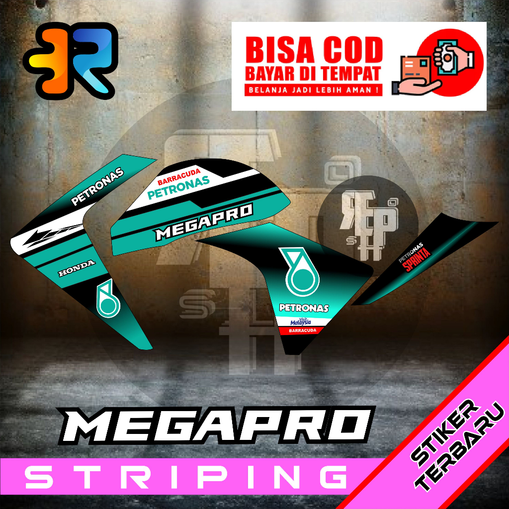 Jual Striping Mega Pro Variasi Desain Petronas Stiker | Shopee Indonesia
