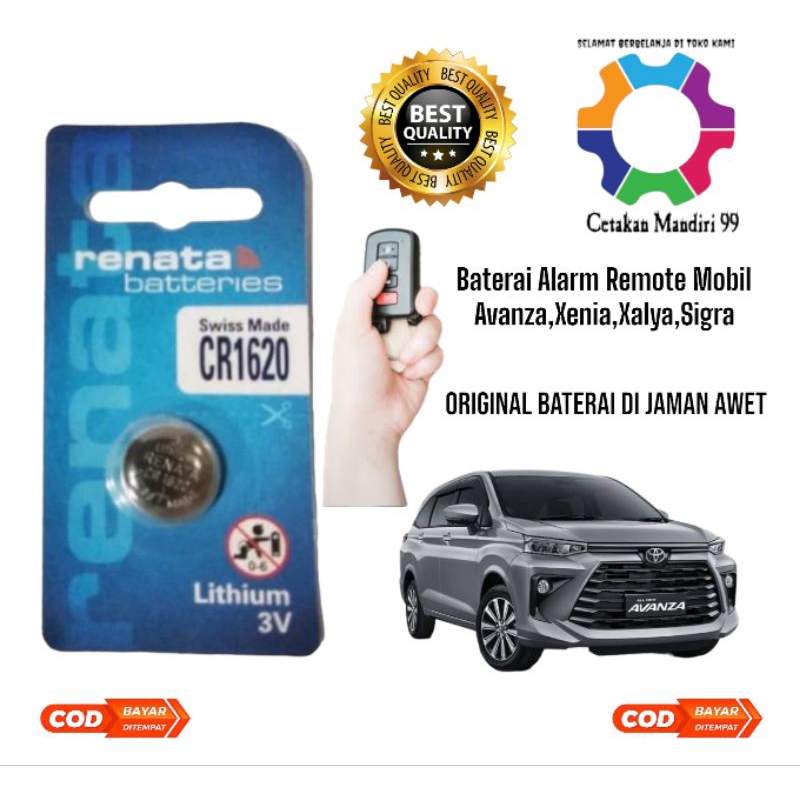 Jual Baterai Alarm Remote Mobil Avanza Xenia 2016-2018 Xalya Sigra ...