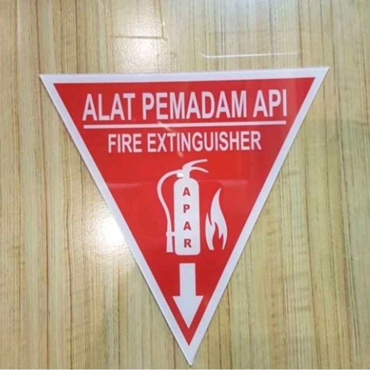 Jual akrilik segitiga pemadam api apar rambu akrilik | Shopee Indonesia