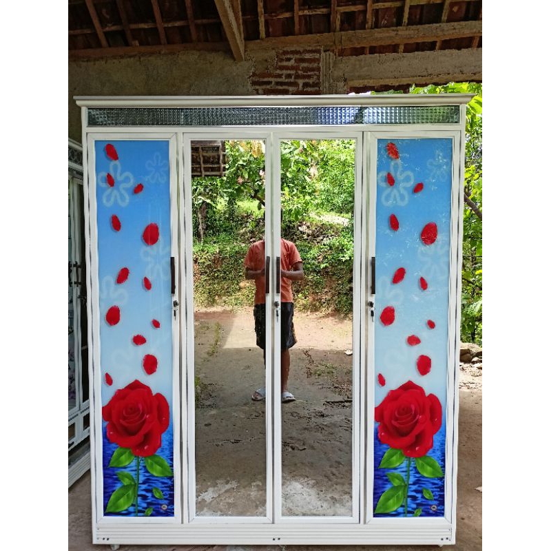 Jual lemari baju full kaca | Shopee Indonesia