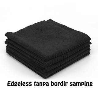 Jual Kain Lap Microfiber Hitam / Black Edgeless Micro Fiber Mobil Motor ...