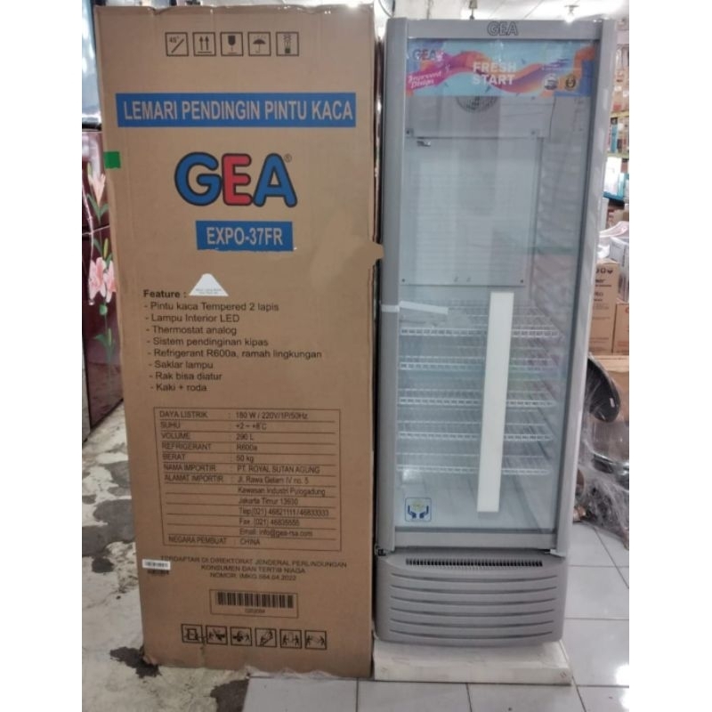 Jual GEA Showcase Expo 37FR 290 Liter Cikampek Karawang Purwakarta ...