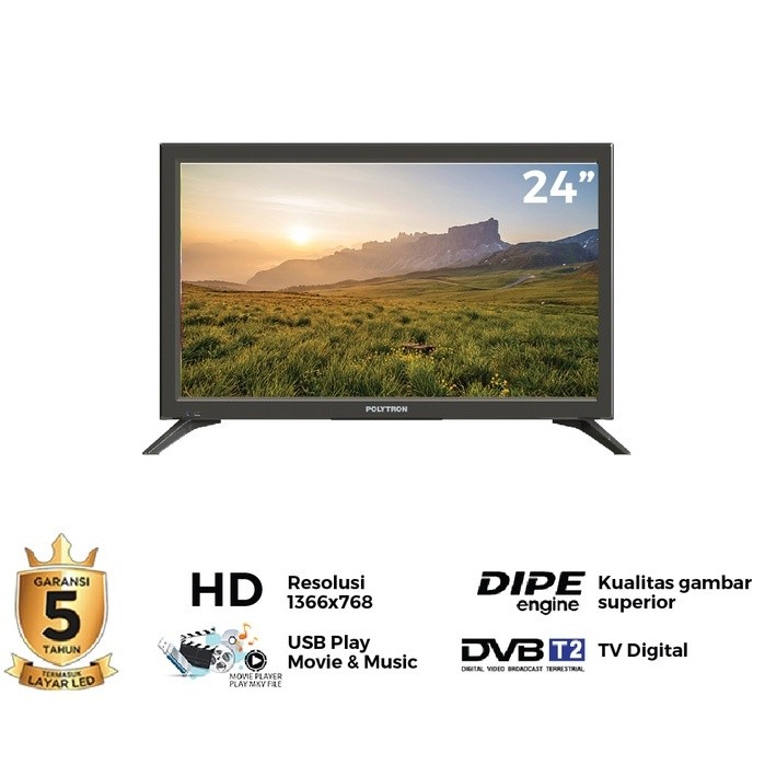 Jual POLYTRON 24 INCH DIGITAL TV PLD 24V1853 HD | Shopee Indonesia