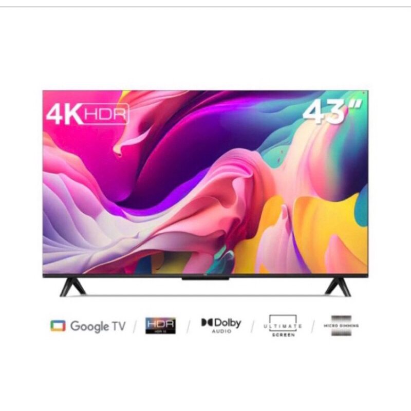 Jual smart tv TCL 43 inch 43A28 google tv 4K UHD bluetooth | Shopee ...