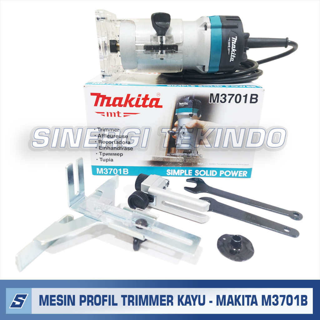 Jual Mesin Profil Router Trimmer Kayu - MAKITA M3701B Trimmer 6MM M ...