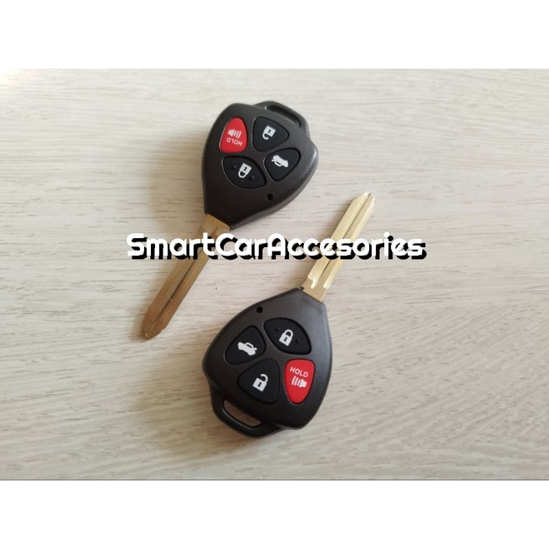 Jual Casing Remote Kunci Mobil Key Shell 4 Tombol Toyota Innova Fotuner ...