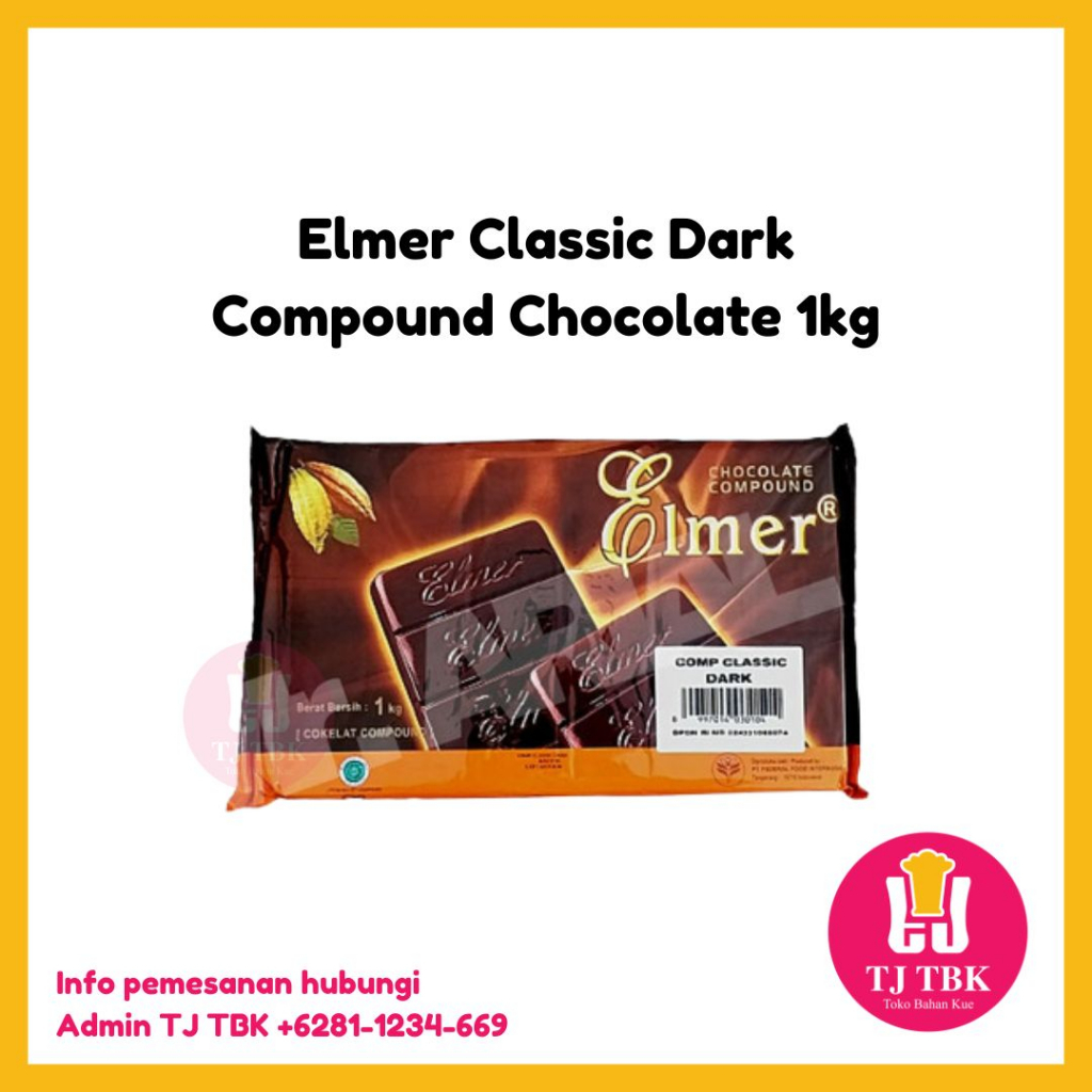 Jual Elmer Classic Dark Chocolate Compound 1kg (Coklat Batang Classic ...