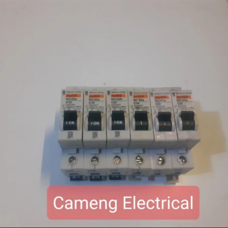 Jual MCB Merlin Gerin 1 phase type C32N/NC45A | Shopee Indonesia