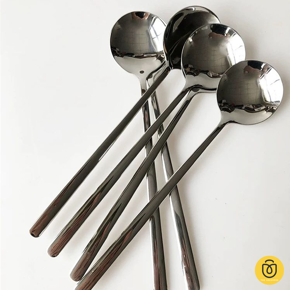 Jual 1 pc Sendok Teh Sendok Kopi Gagang Panjang SUS304 Stainless Steel ...