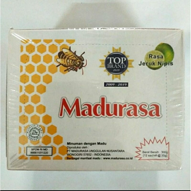 Jual madurasa | madu rasa jeruk NIPIS | 1 box isi 12 sachet | Shopee Indonesia