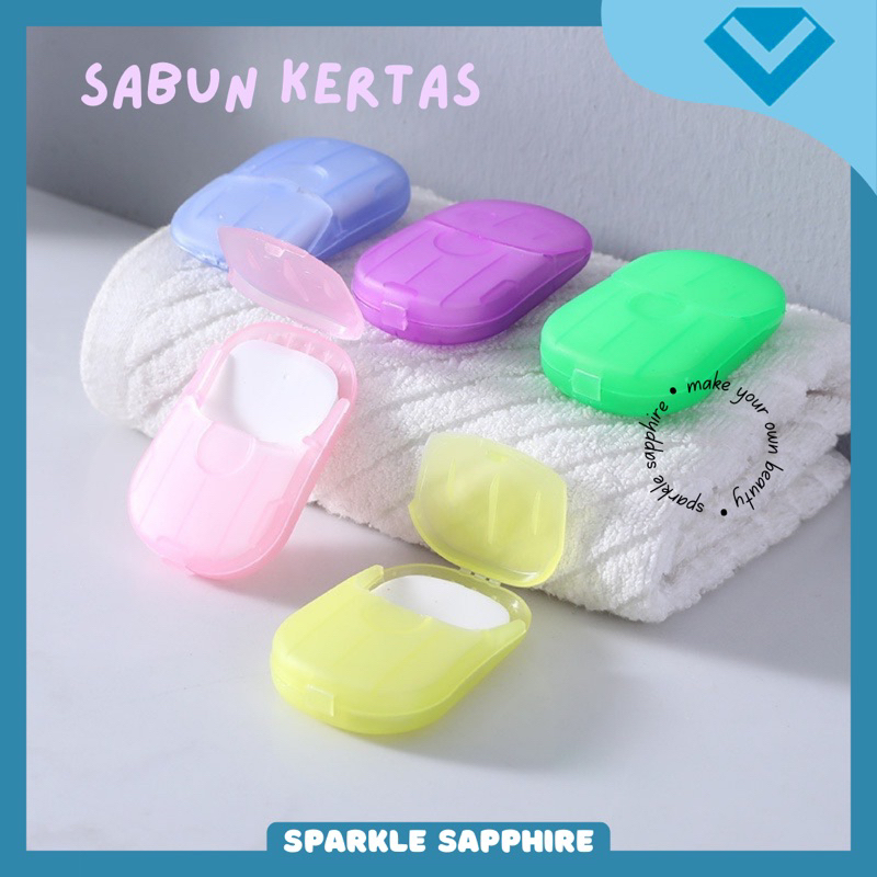 Jual SABUN KERTAS Hand Soap Travel Pack Paper Soap Sabun Cuci Tangan ...