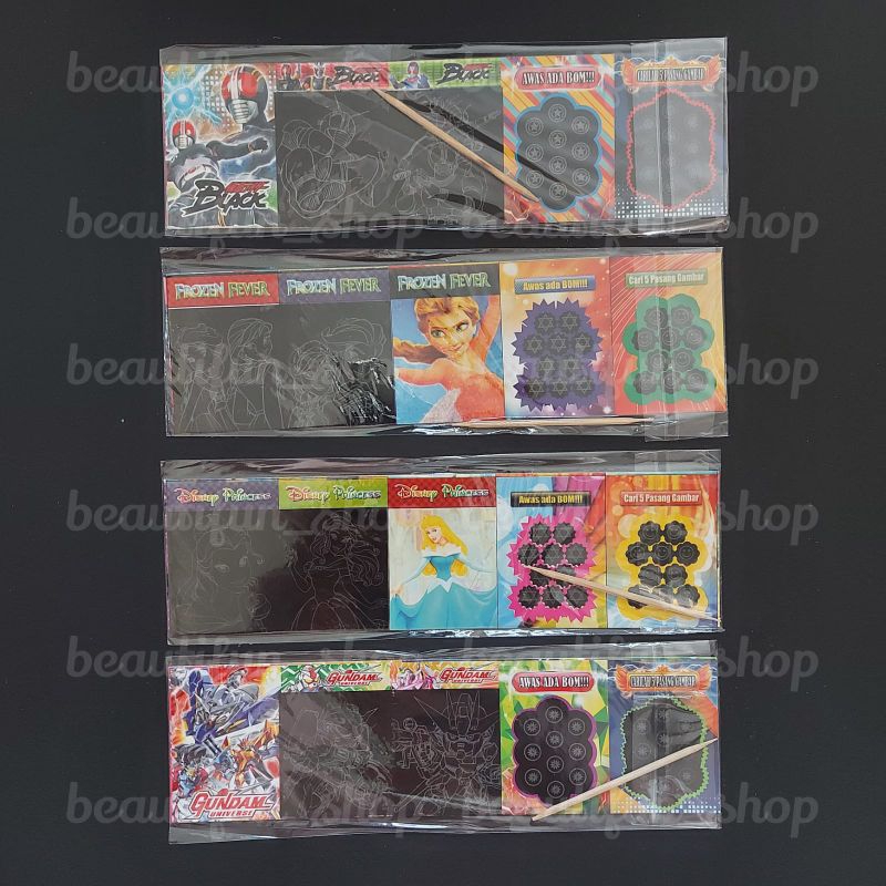 Jual Mainan gores lidi kecil lembaran mainan gambar gosok mainan gosok ...