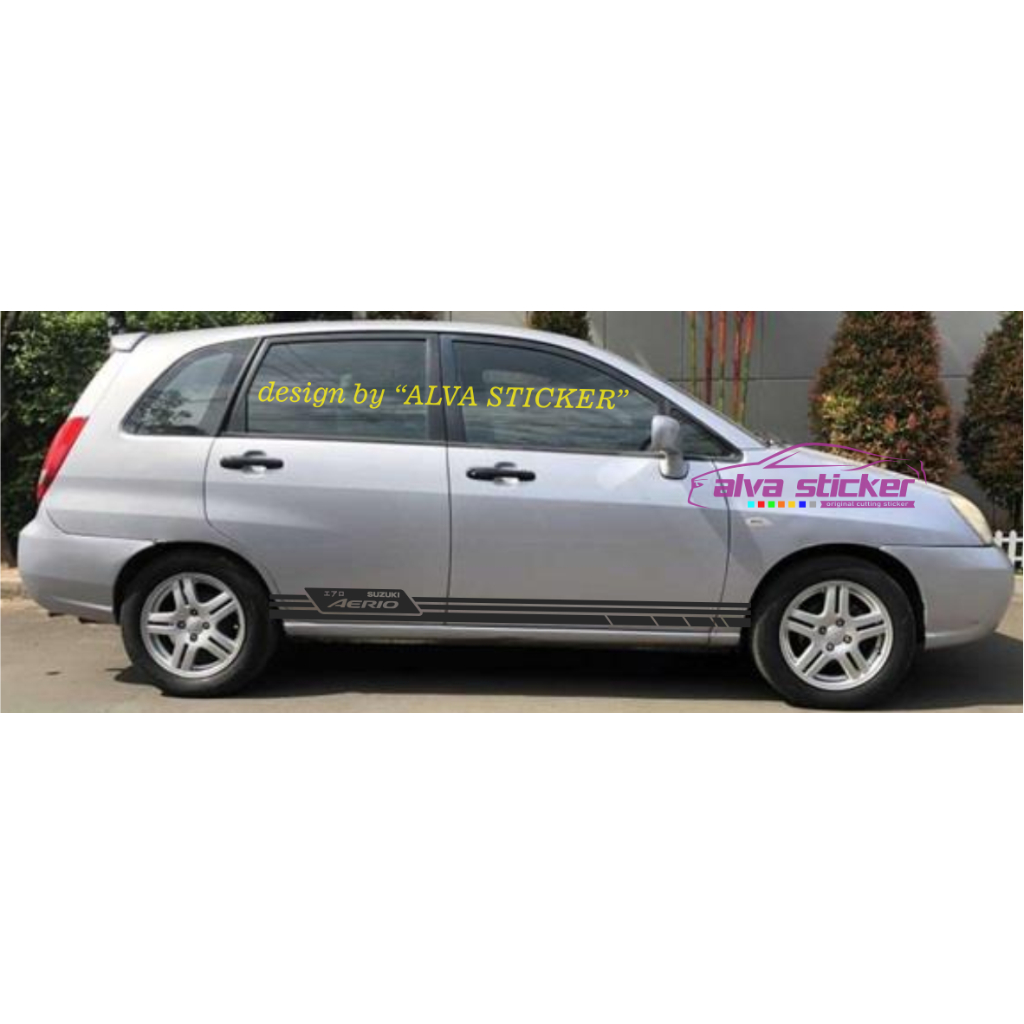 Jual STICKER AERIO STIKER CUTTING MOBIL SUZUKI AERIO KANJI JDM STYLE ...