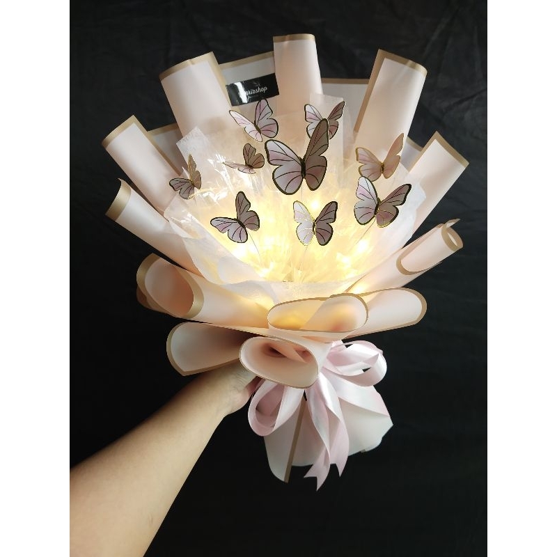 Jual (READY STOK) Buket Kupu-kupu LED/ Hadiah Valentine/ Hadiah Unik ...