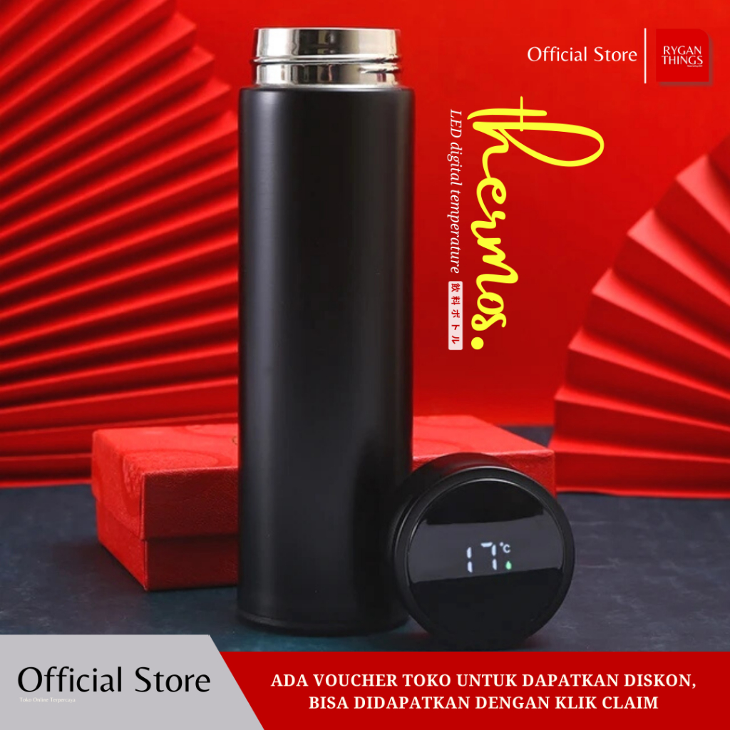 Jual Botol Minum Termos LED Digital Temperature 500 ml | Shopee Indonesia
