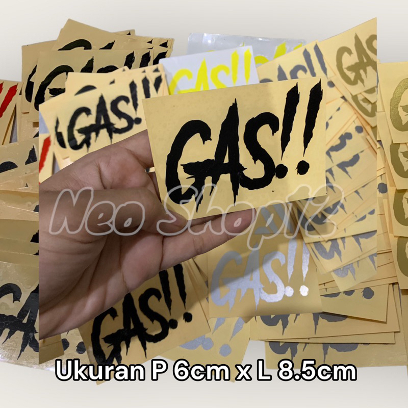 Jual Viral 1Pcs Sticker Cutting Motor GAS!! Banyak Bonus Termurah ...
