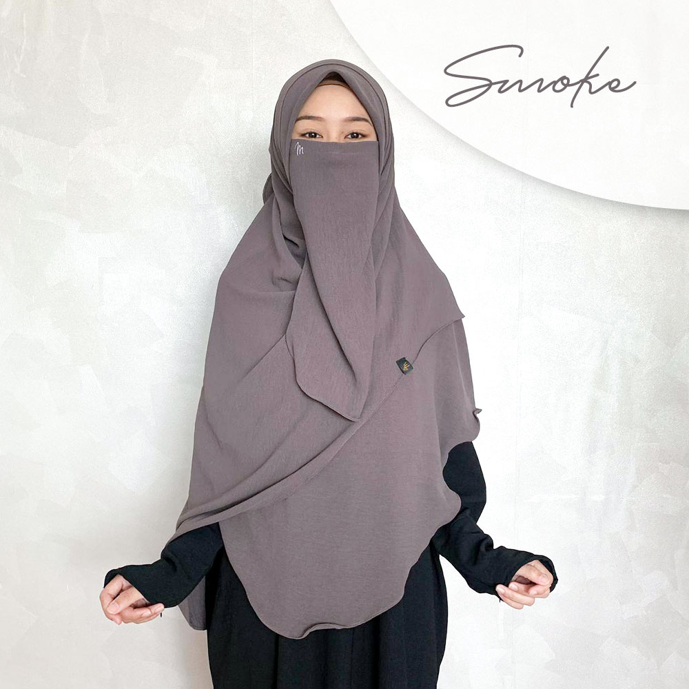 Jual Maslaha Niqab l Pashmina Curve Instant l Pashmina Malaysia Cringkle | Shopee Indonesia