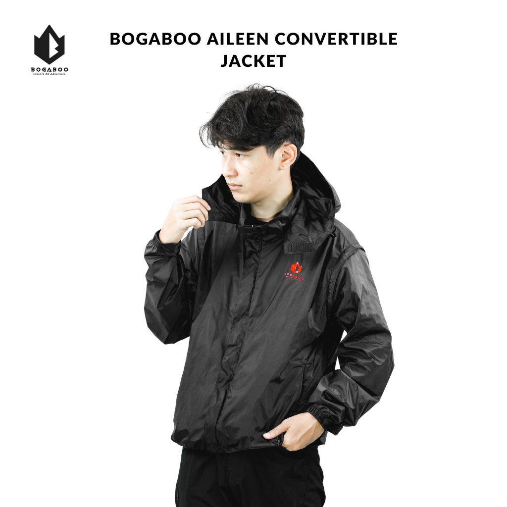Jual BOGABOO JACKET AILEEN CONVERTIBLE FOLDABLE - Jaket Waterproof Pria ...
