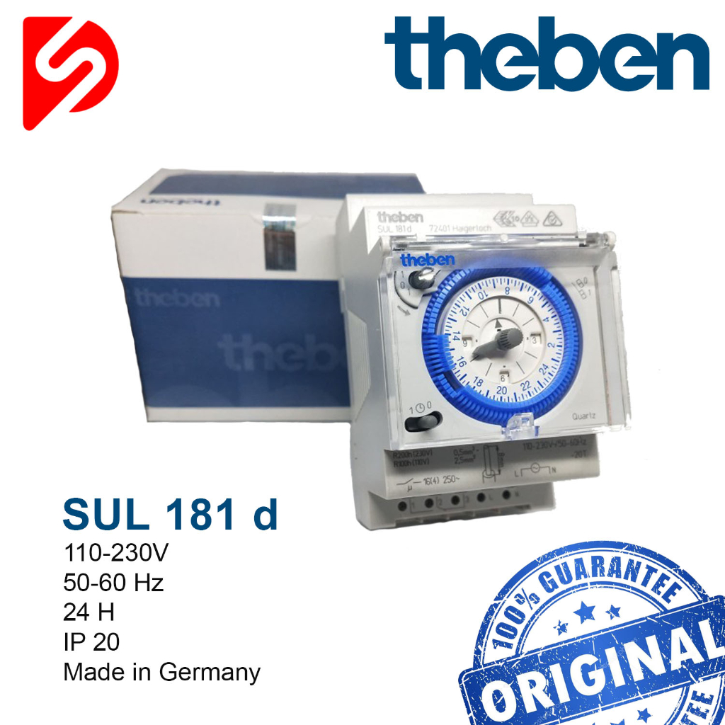 Jual Timer Switch Theben SUL 181 d analog SUL181d Original | Shopee ...