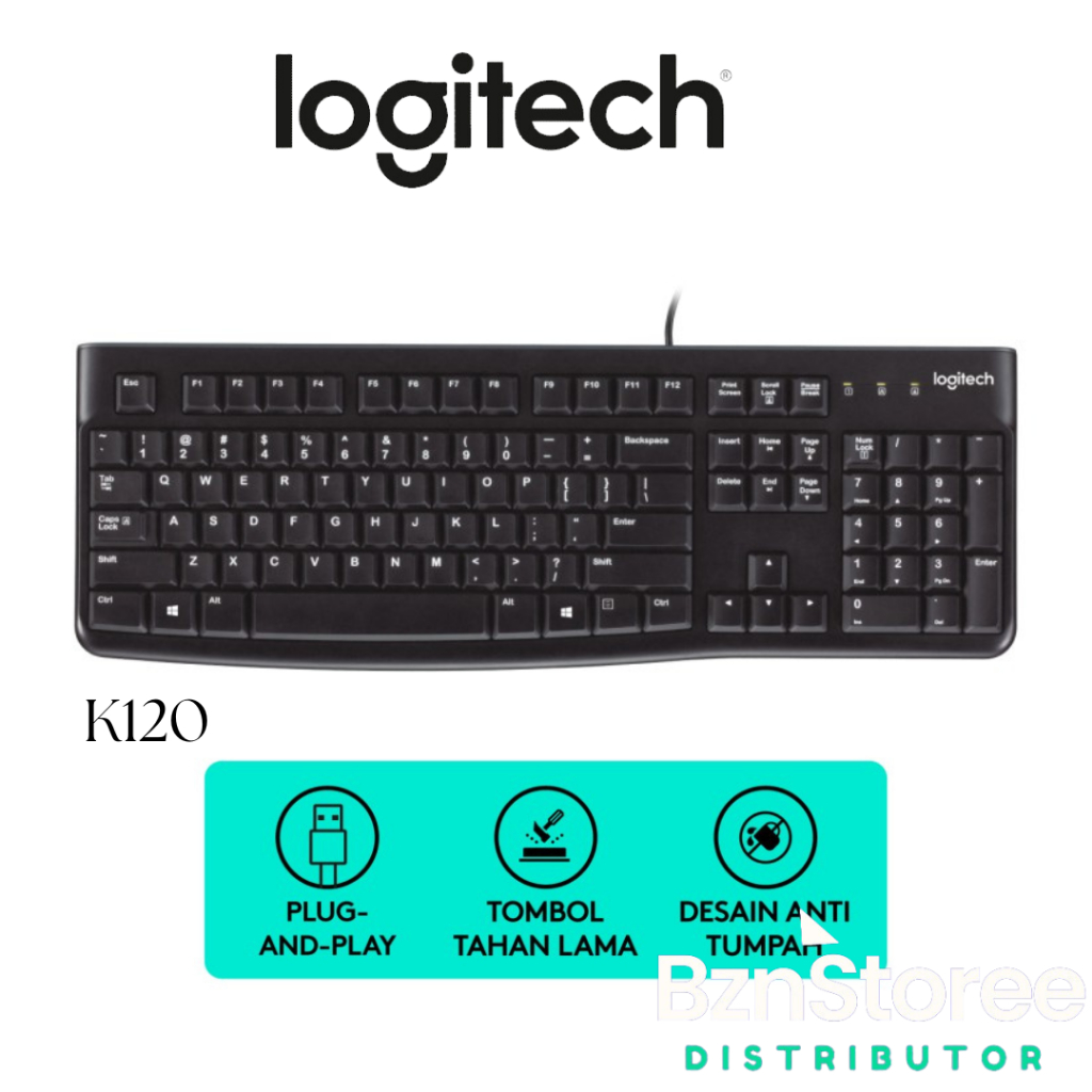Jual Keyboard Logitech K120 Usb Logitech K120 Usb Wired Keyboard
