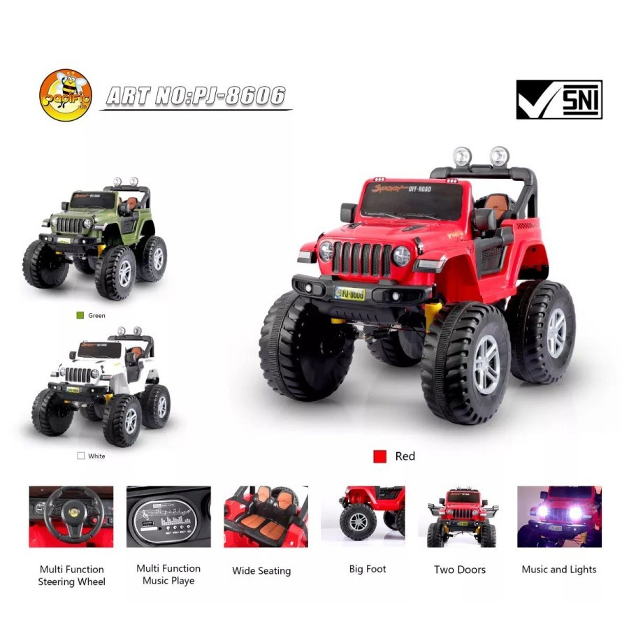 Jual Mobil Aki Pacific PJ 8606 Big Foot Mobil Mainan Anak mobil-mobilan ...