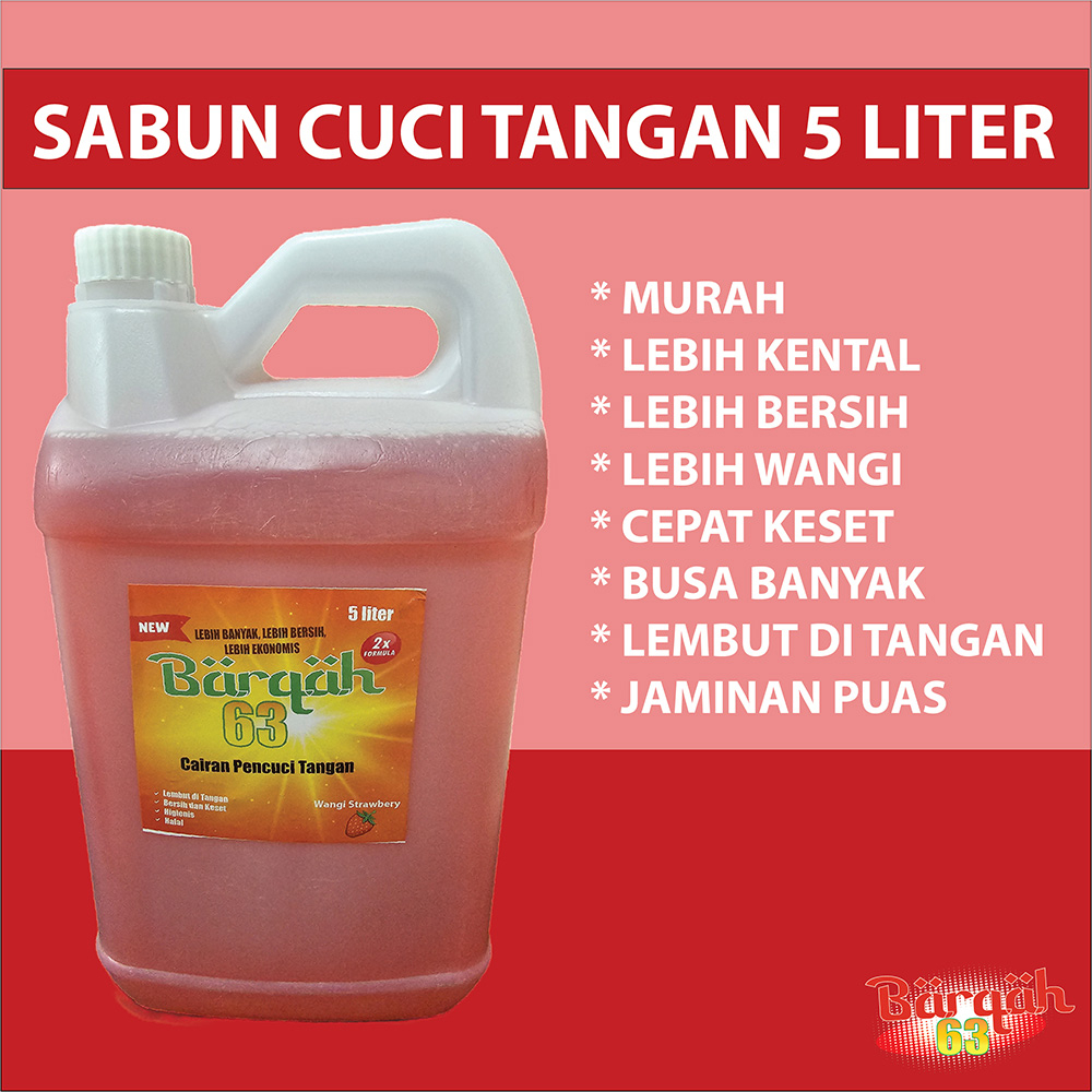 Jual Sabun Cuci Tangan 5 Liter - Barqah63 | Shopee Indonesia