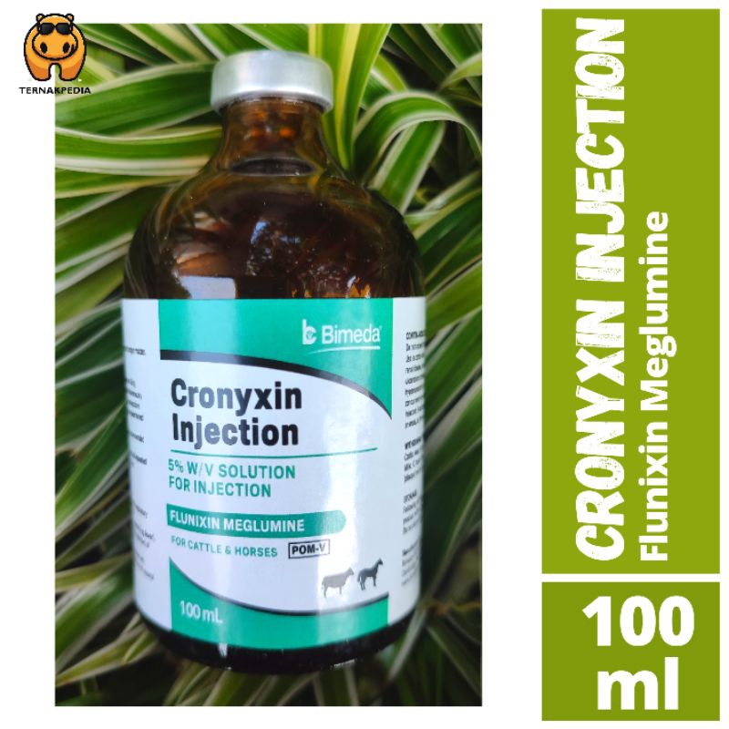 Jual Cronyxin inj 100ml Bimeda- Flunixin injeksi 100ml - Obat Hewan ...