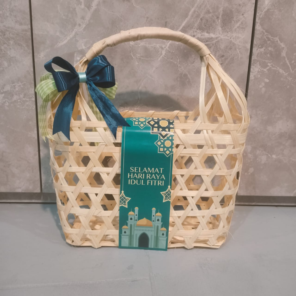 Jual Kemasan Hampers anyaman bambu lebaran/idul fitri 2023 All in ...